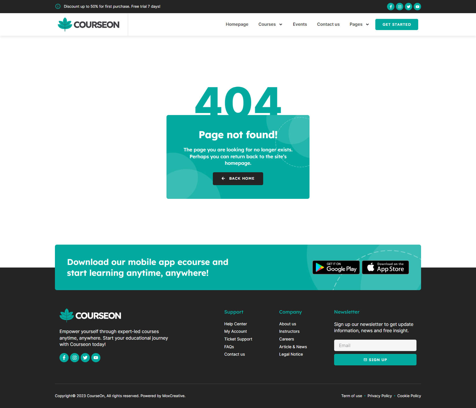 CourseOn - Online Course & Education Elementor Pro Template Kit by moxcreative